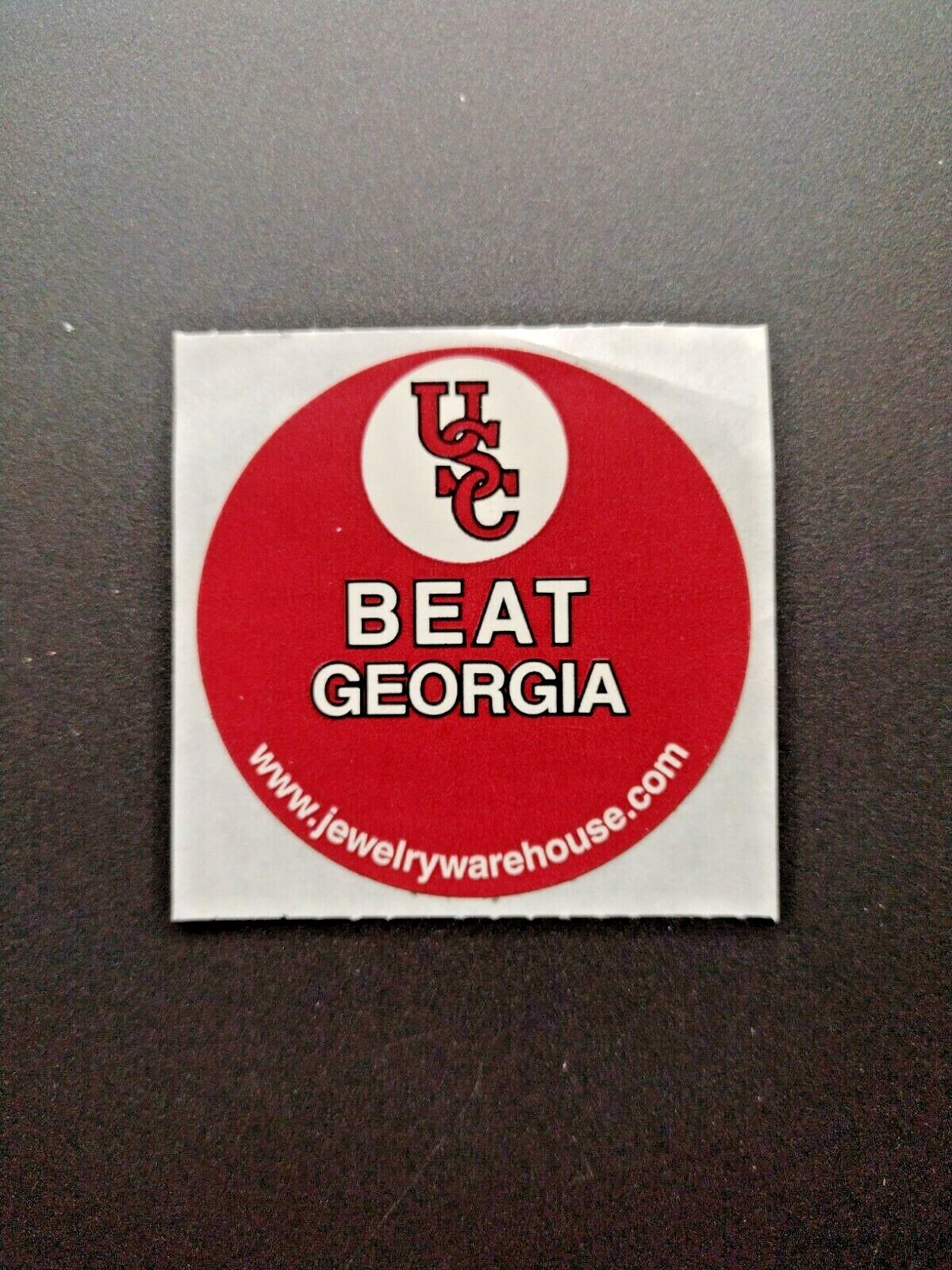 RARE University of SC Gamecocks Vintage Sticker Decal Football BEAT ...