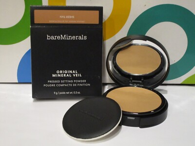 BARE MINERALS ~ ORIGINAL MINERAL VEIL PRESSED POWDER ~ SHEER TAN ~ 0.3 ...