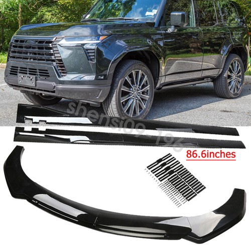 For Lexus GX 550 Front Bumper Lip Splitter Spoiler+Side Skirts Rocker ...