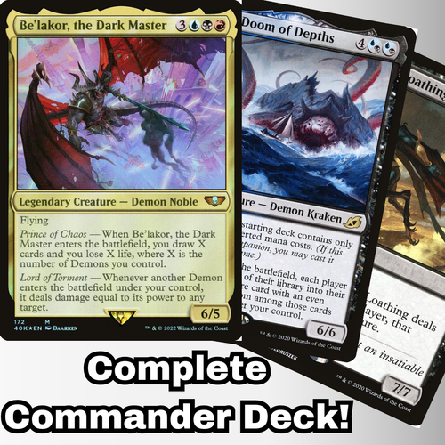 MTG Commander EDH Deck Be'lakor, the Dark Master 100 Cards Demons Custom Deck | eBay