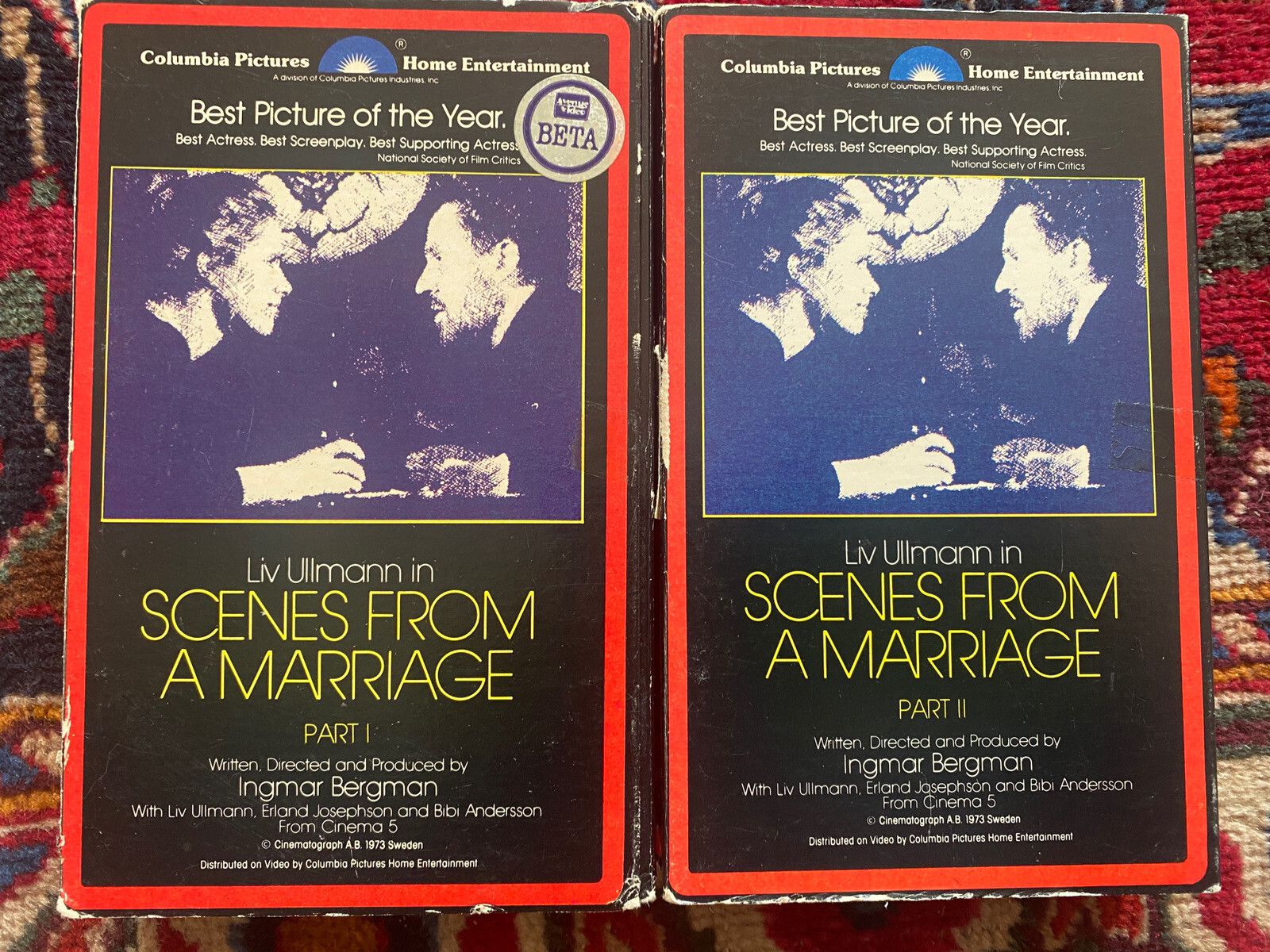 Scenes From A Marriage BETA Tape Ingmar Bergman RARE Tested! Liv ...