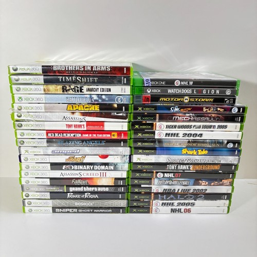 LOT OF 35 EMPTY VIDEO GAME BOXES/CASES (NO GAMES) XBOX, XBOX 360, XBOX ...