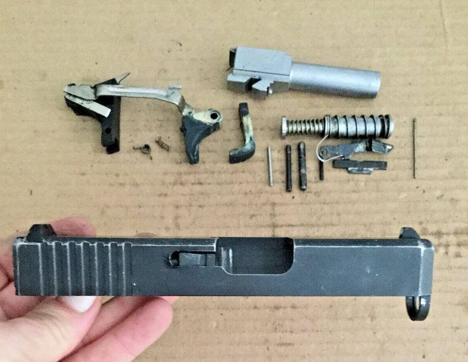Glock 26 repair / rebuild parts lot 9mm G26 parts with slide stand | eBay
