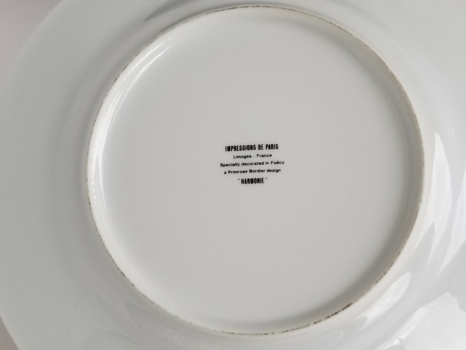 4 Limoges Impressions de Paris, Primrose Bordier design, Harmonie | eBay