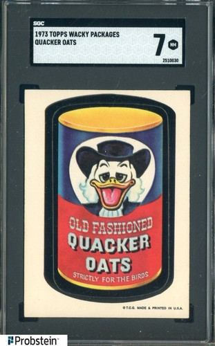 1973 Topps Wacky Packages Quacker Oats SGC 7 NM | eBay