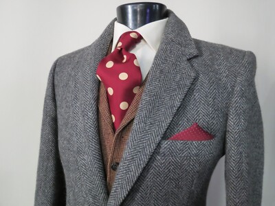 VTG Woff by Farah Men's heavy herringbone Tweed Sport Coat Two Button ...