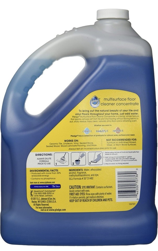 Pledge Multisurface Floor Cleaner Concentrate, Rainshower Scent | eBay