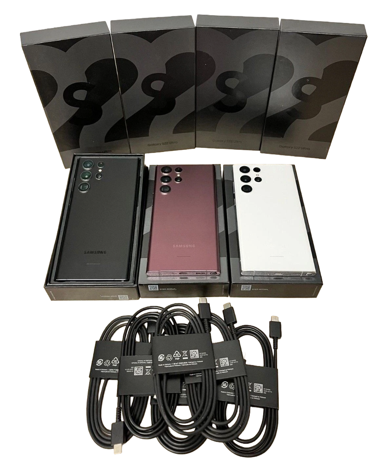 Samsung Galaxy S22 Ultra 128GB 256GB S908U Unlocked In-Box Excellent ...