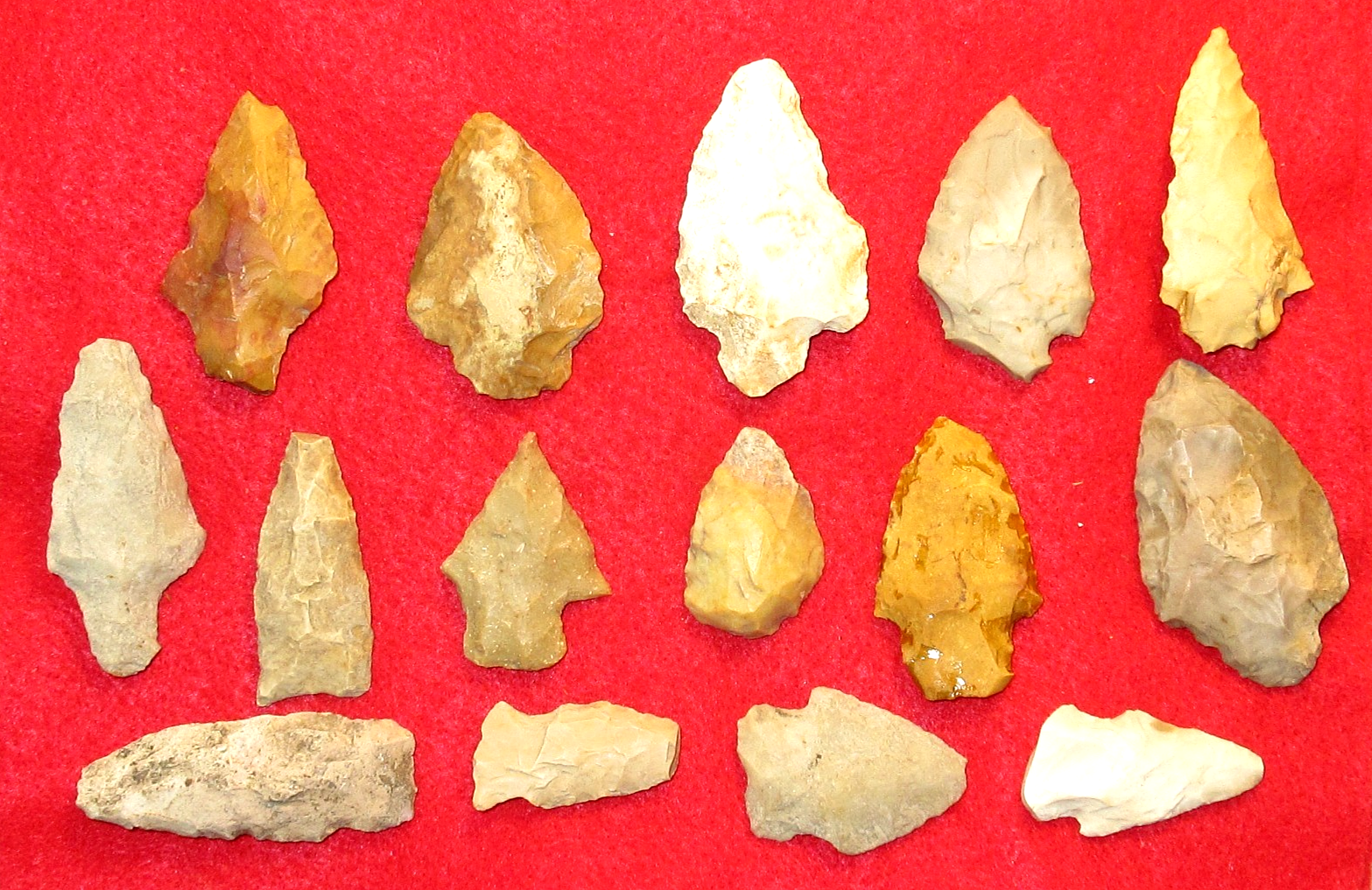 Authentic Native American artifact arrowhead 15) Missouri crude points ...