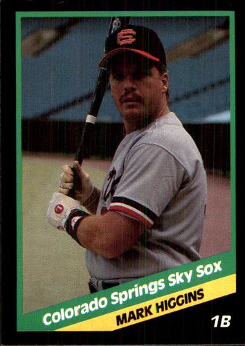Mark Higgins 1988 CMC Colorado Springs Sky Sox #13 RC FREE SHIP ...