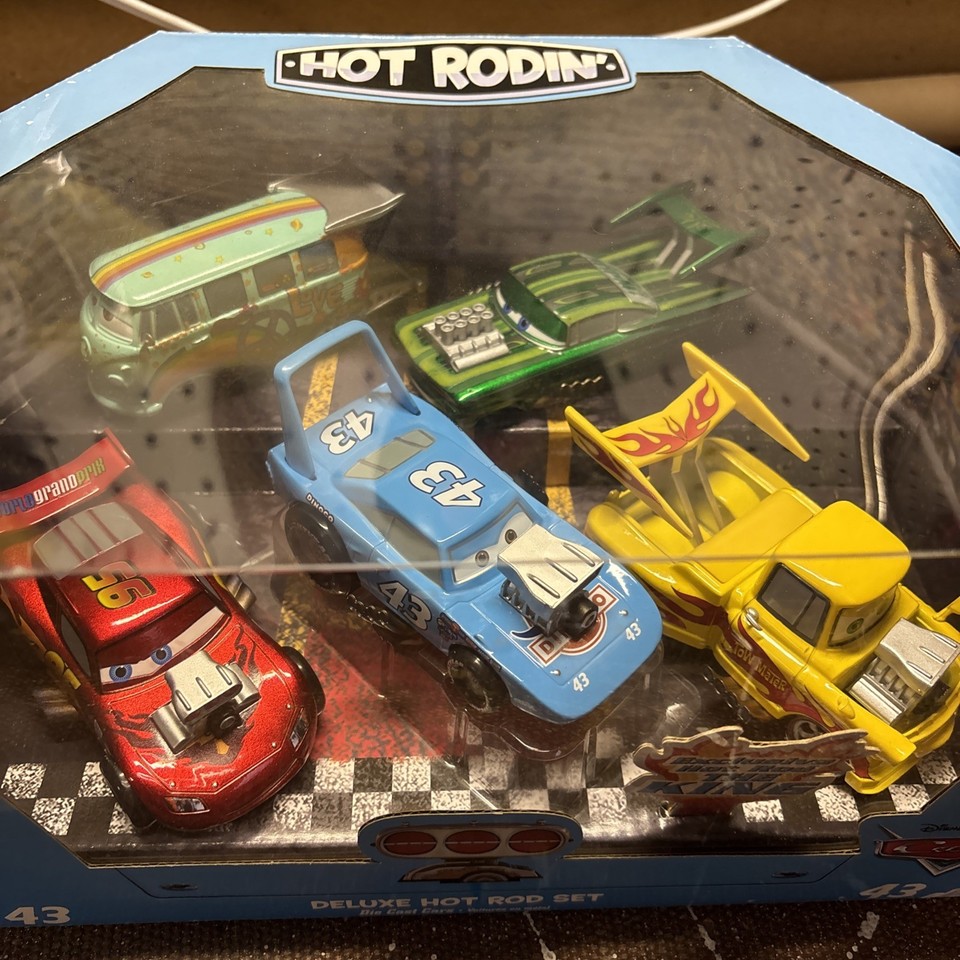 Disney Pixar Cars: Hot Rodin’ - Deluxe Hot Rod Set - Die Cast | eBay