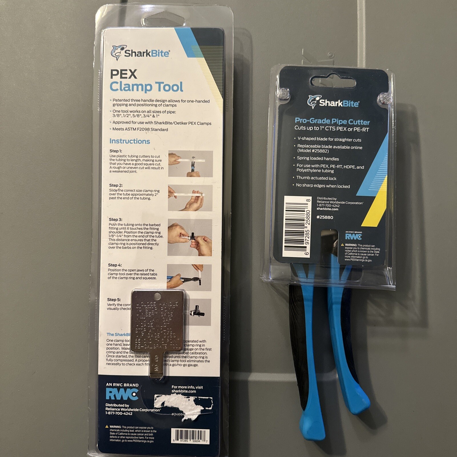 Sharkbite Plumbing Solutions 3/8" Up to 1" Pex Clamp Tool (865895 ...