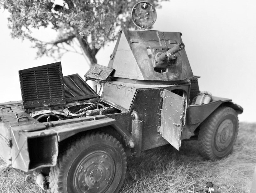 Panhard AMD 178 tourelle Renault canon de 47mm, France 40, 1:35 résine ...