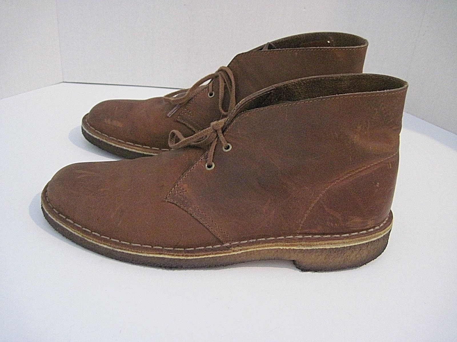 Clarks Originals Desert Boots Mens Brown Leather Size 10M | eBay