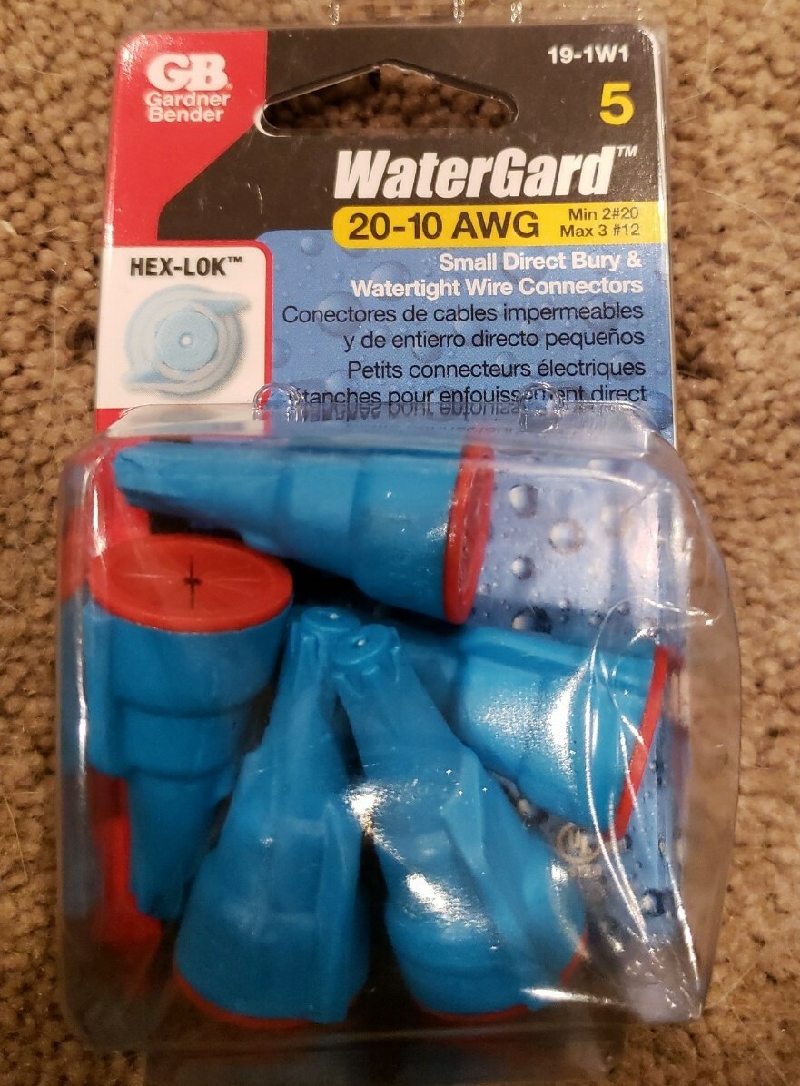 25 GARDNER BENDER DIRECT BURY BURIAL 20-10 AWG WATERGARD WATERTIGHT ...