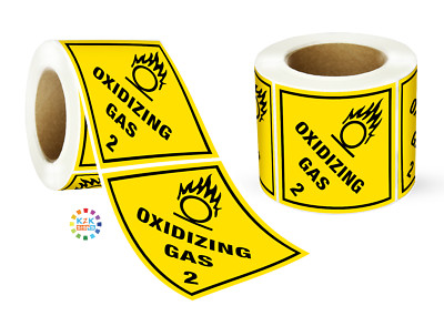 Class 2 Oxidizing Gas Hazchem Label Roll (HZC205-LR) | eBay Australia
