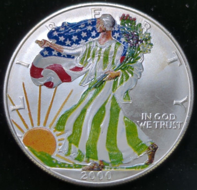 2000 Colorized American Silver Eagle 1 oz Coin (JW264) | eBay