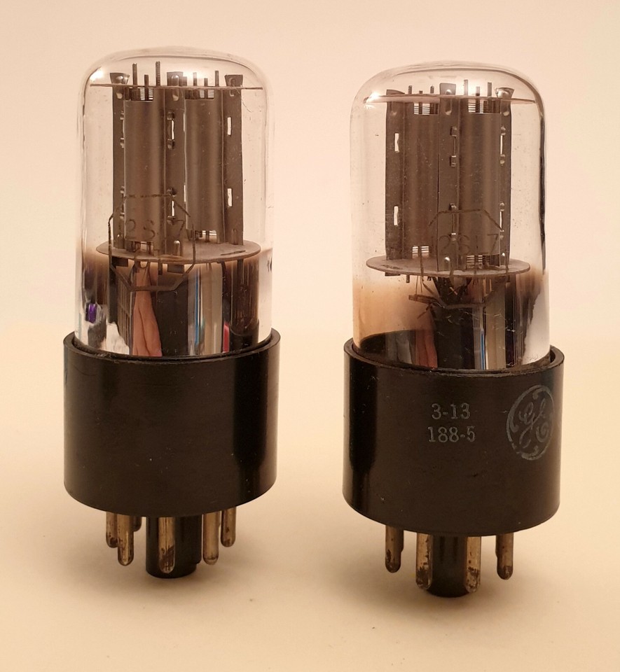 Matched Pair Of Tubes 12SLGT New Valves (NOS) Silver Plates - Tested ...