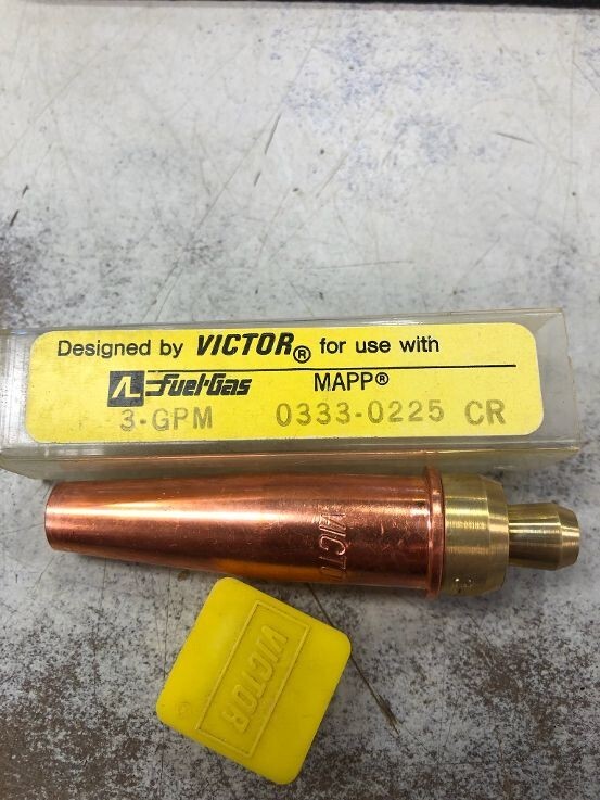 Victor Cutting Torch Tip Victor 3-GPM Size 3 MAPP OEM 0333-0225 | eBay