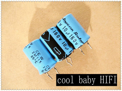 10pcs RUBYCON TWSS(CEW) 10uF 160V 10mfd 10X16mm electrolytic Capacitor ...