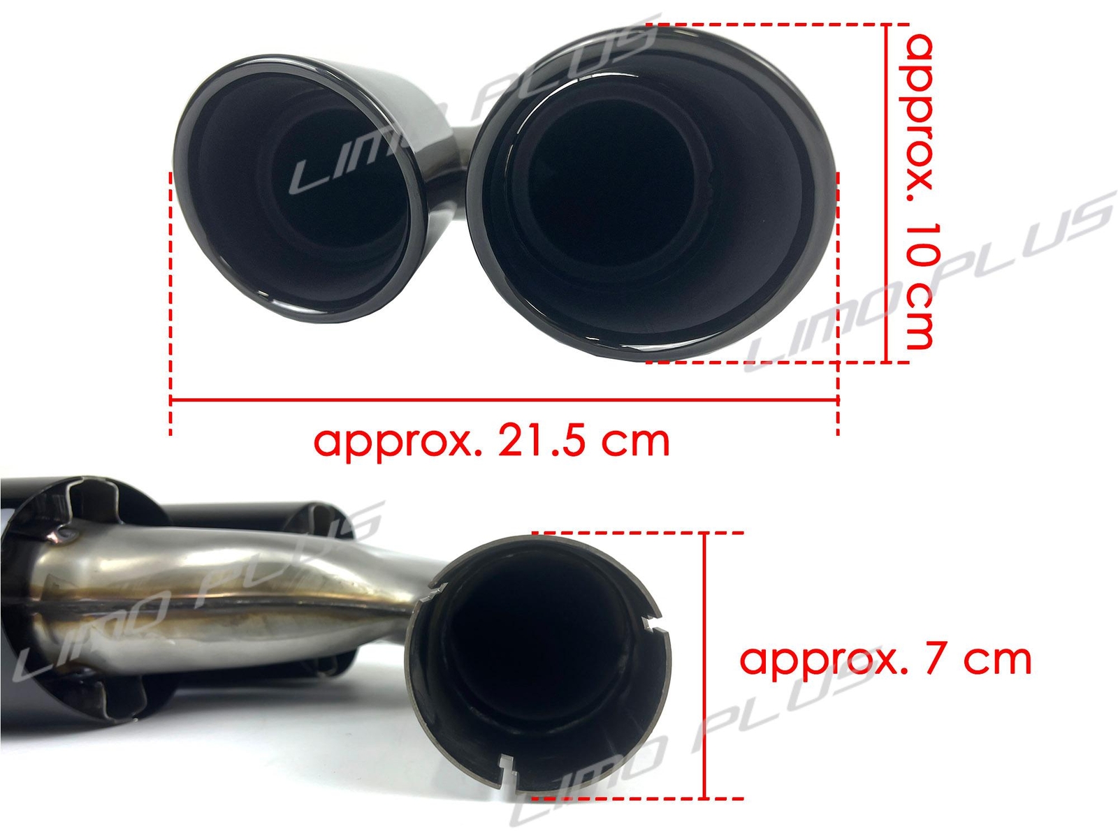 Gloss Black Exhaust Tips Replace for BMW X5 G05 X6 G06 X7 G07 40i ...