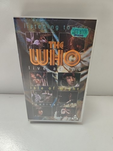 Vintage The Who - Live At The Isle Of Wight Festival 1970 (VHS, Video ...