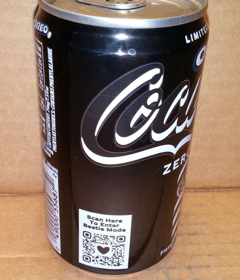 Limited Edition OREO Coke Coca-Cola Zero Sugar 7.5 oz Can - 2024 | eBay