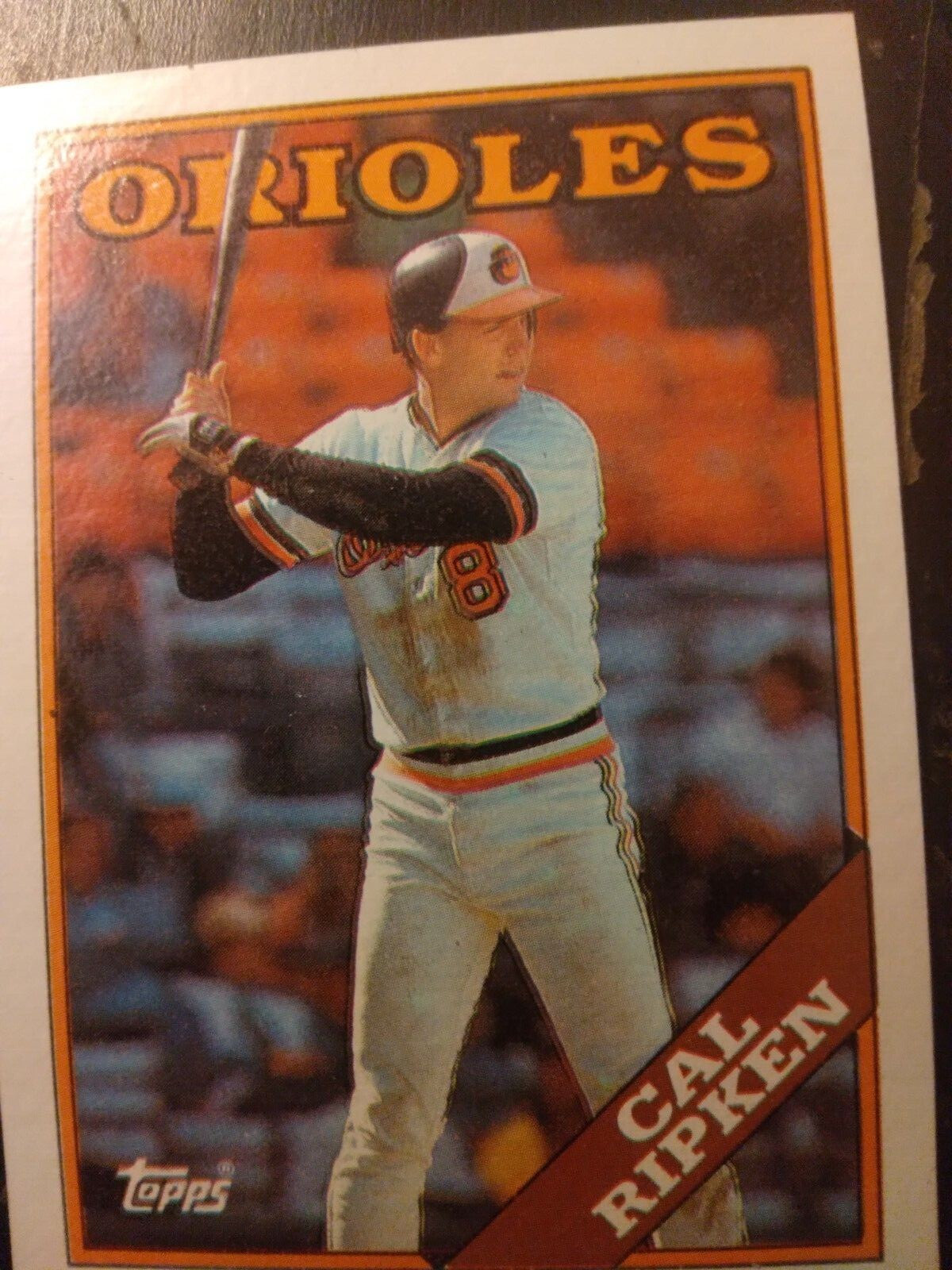 1988 topps Cal Ripken Jr ERROR card misprint picture and on back words ...