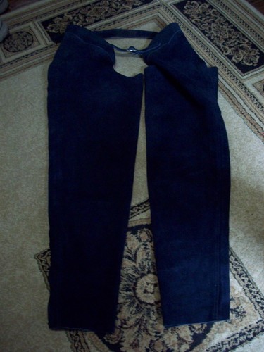 Vintage Cowboy Western Chaps BLUE NICE CHRISTMAS GIFT | eBay