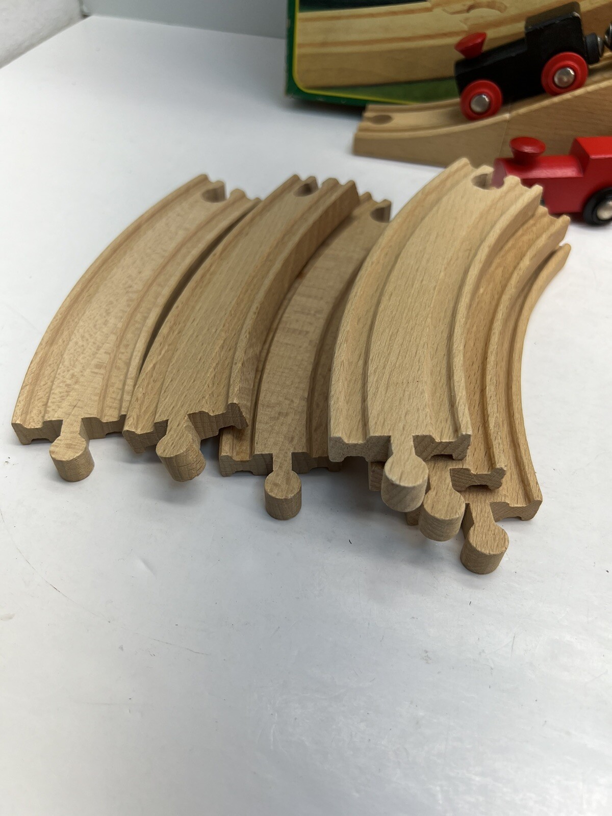 Vintage BRIO Wooden Train Set 100 Complete Made in Sweden Figure 8 Wood ...