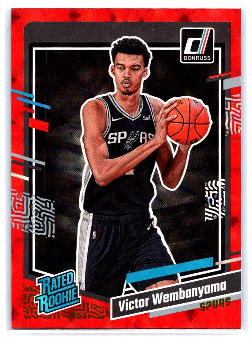 2023-24 Panini Donruss - Rated Rookie Red #220 Victor Wembanyama (RC ...