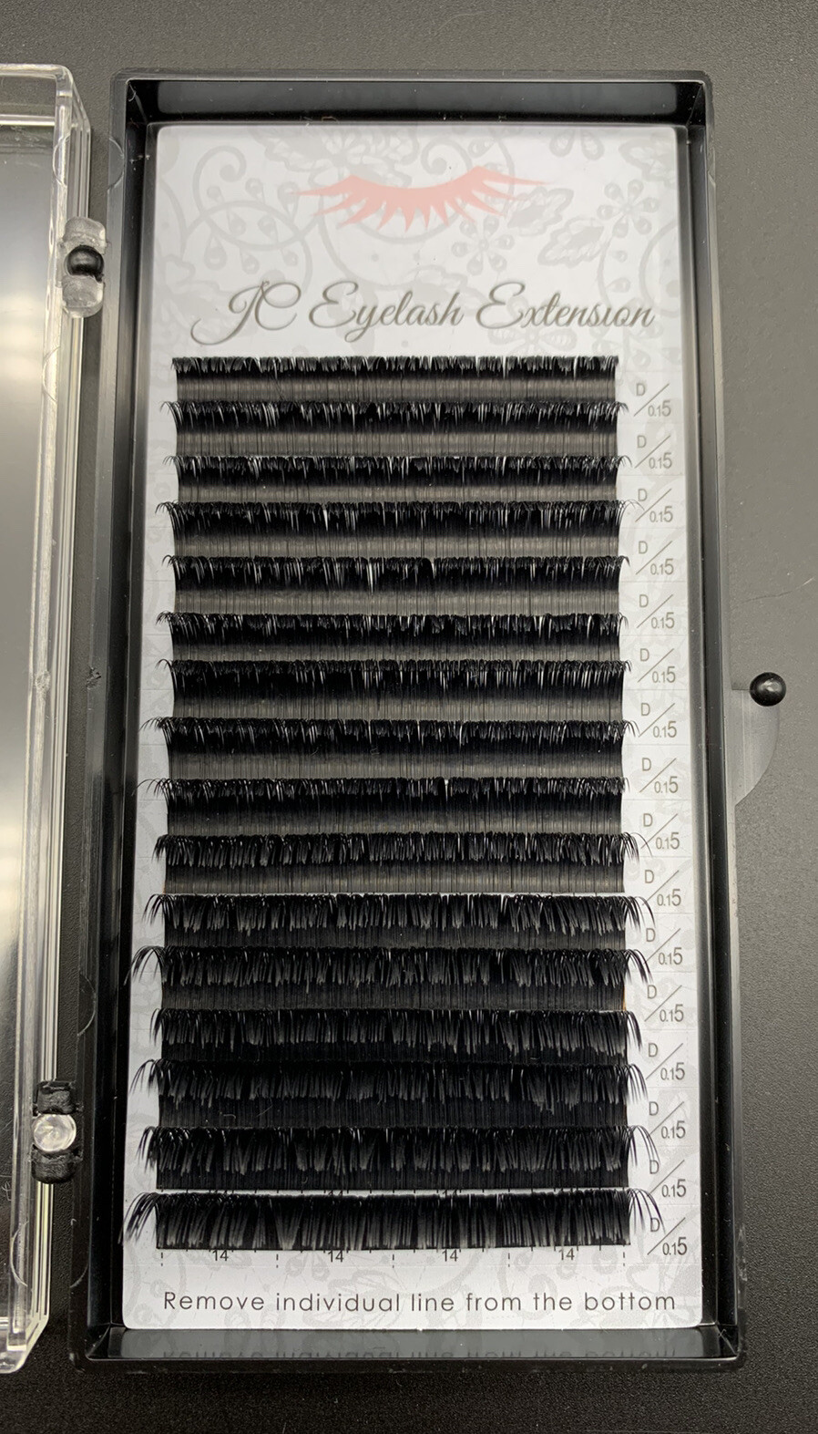 JC Eyelash Extension CLASSIC MATTE Black 0.15D 8-14mm Mixed 16 Lines AU ...