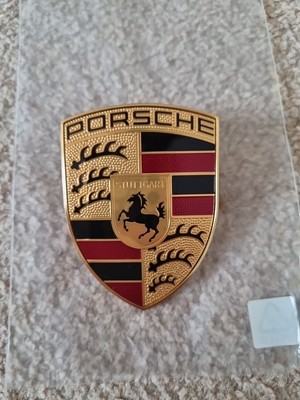 9P1853601 Porsche Bonnet Badge Emblem New | eBay UK