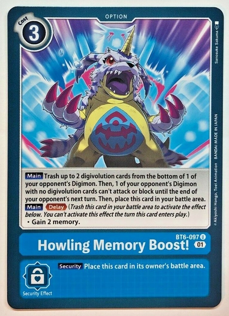 Digimon Howling Memory Boost! Double Diamond BT6-097 NM/M | eBay
