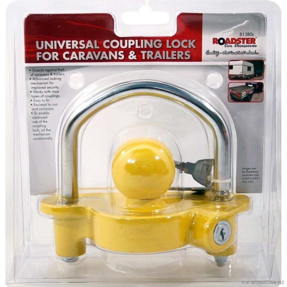 UNIVERSAL HITCHLOCK CARAVAN TRAILER HITCH COUPLING TOW BALL LOCK HIGH ...