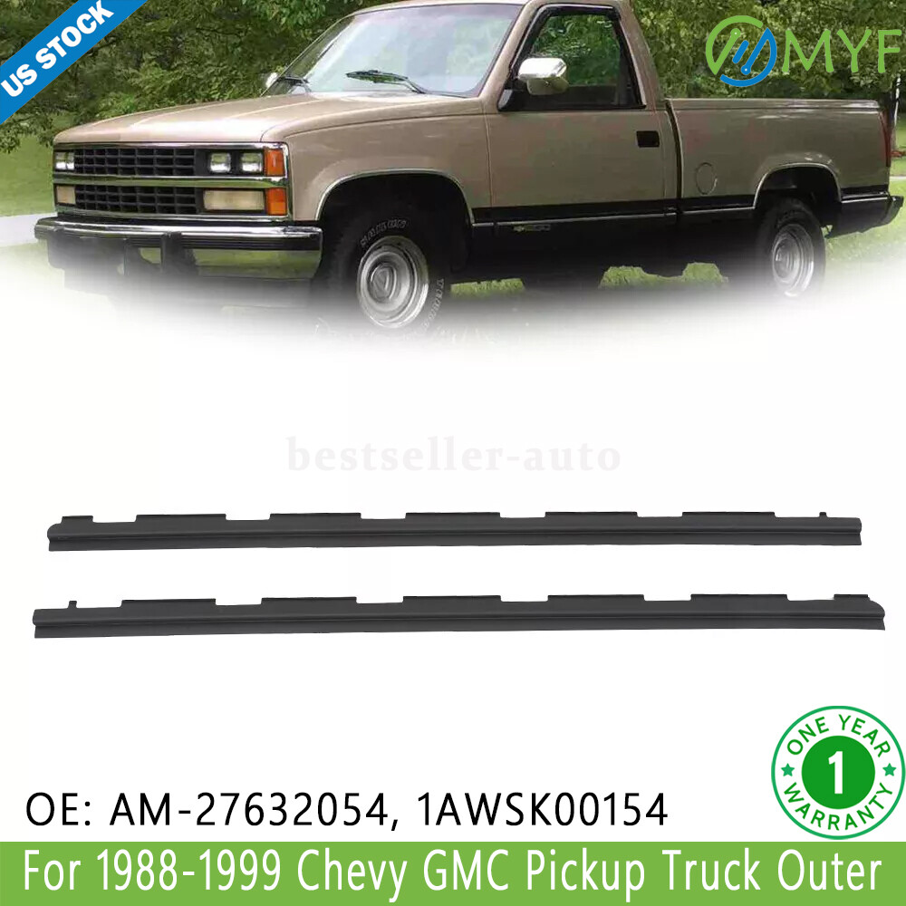 For 1988-2000 Chevy GMC Front Outer Window Sweep Weather strip Seal ...