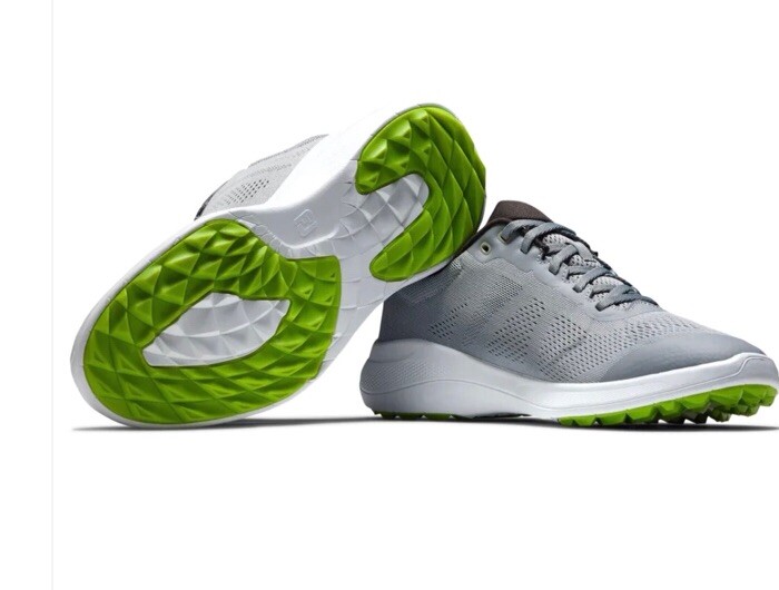 FootJoy FJ Mens Spikeless Golf Shoes Grey/White #56142 Medium Width | eBay