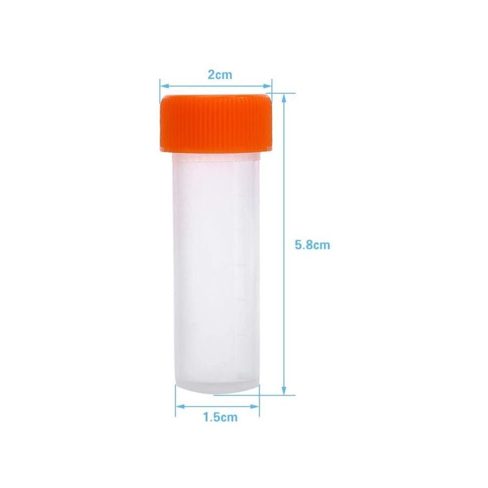 Standable with Lid Plastic Test Tubes 5ML for Laboratory 5ML Diameter ...
