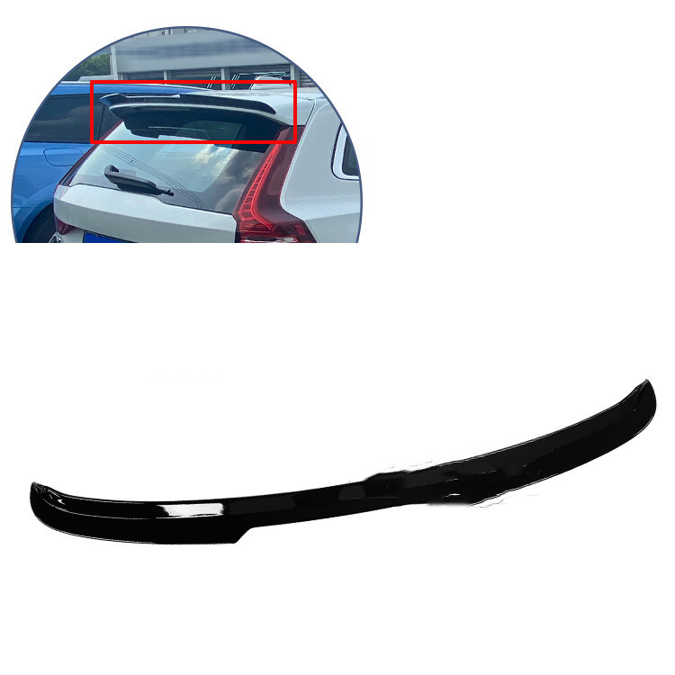 ABS Gloss Black Rear Roof Spoiler Wing Cover New 1PC For 2019-2022 ...