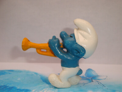 Puffi Puffo Tromba scura 20047 Trumpeter Variante 3A Pejo© W.Germany ...