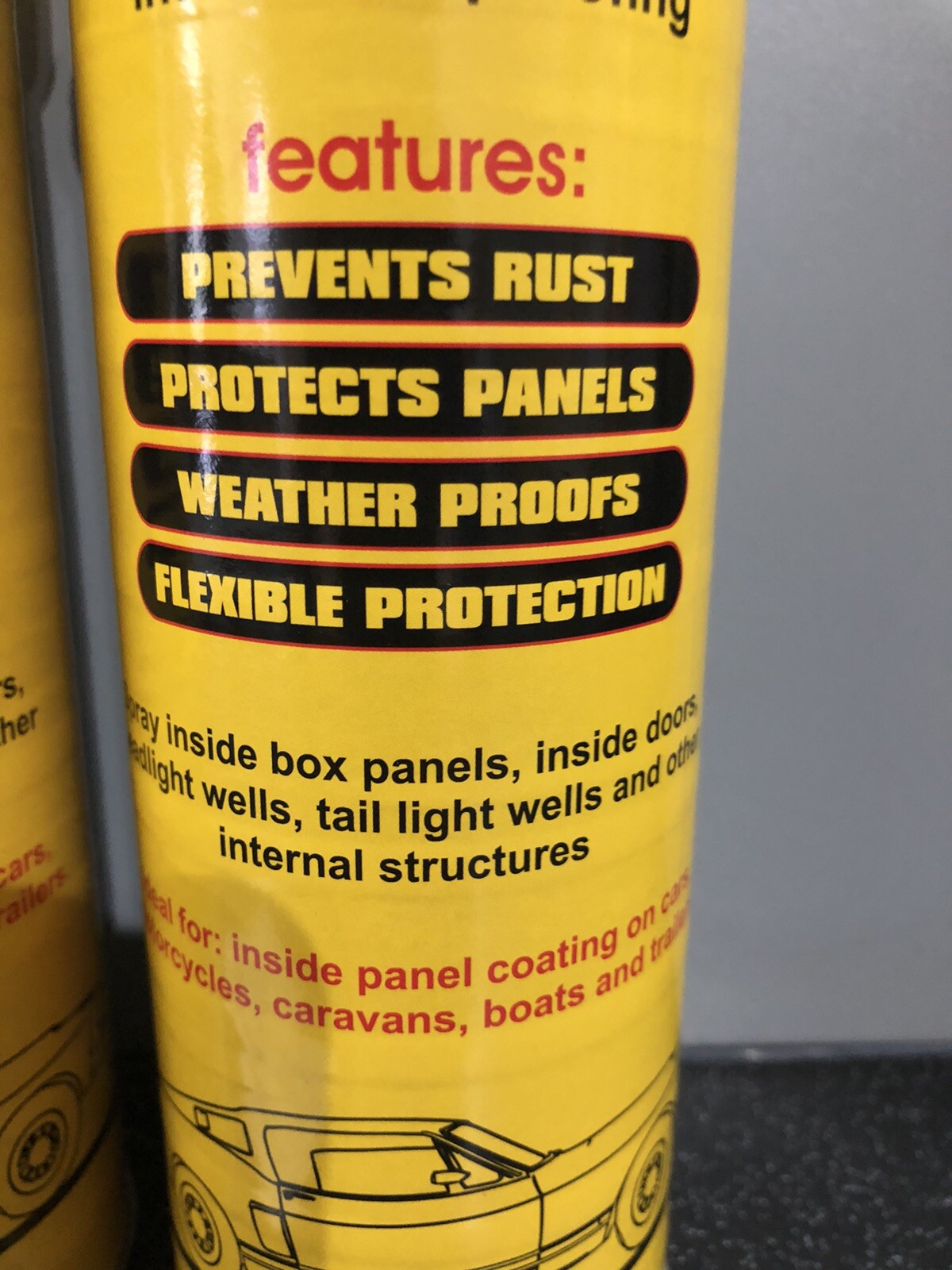 4X SILVER HOOK CLEAR WAX COATING WAXOYL SPRAY RUST PROOFING FOR CARS ...