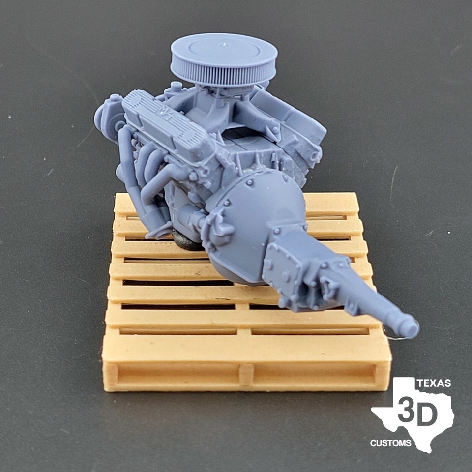 Mopar Single Plane Intake 440 RB model engine resin 3D printed 1:24-1:8 ...