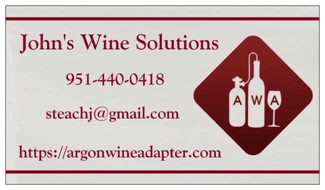 Argon Wine Adapter® Cartridge Refillable system compatible with Coravin ...