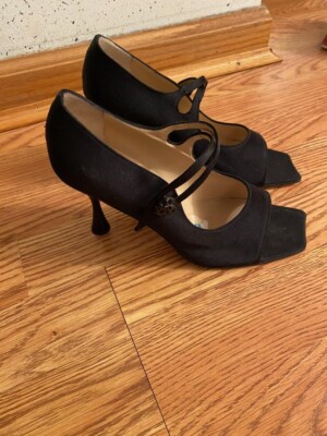 Mark Schwartz Gorgeous high heels black shoes size 6 1/2. Made in Italy ...