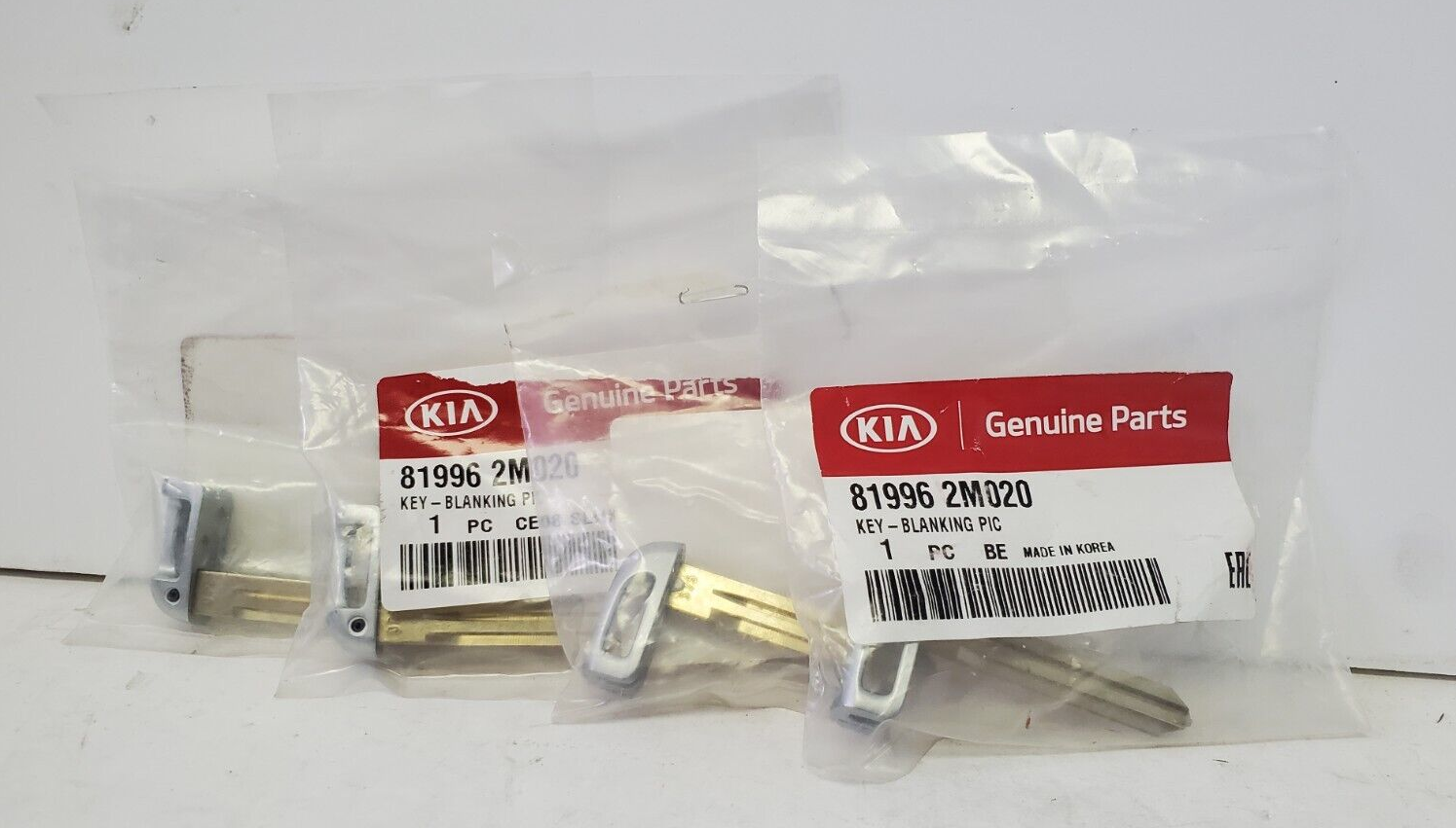 Genuine Kia Key Blanking *SET OF 4 KEYS* OEM 81996-2M020 | eBay