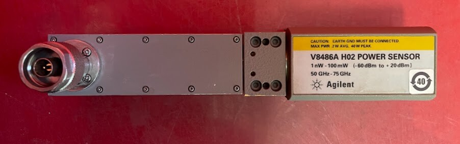 Agilent V8486A Waveguide Power Sensor 1uw-100mw 50ghz -75 GHz for sale ...