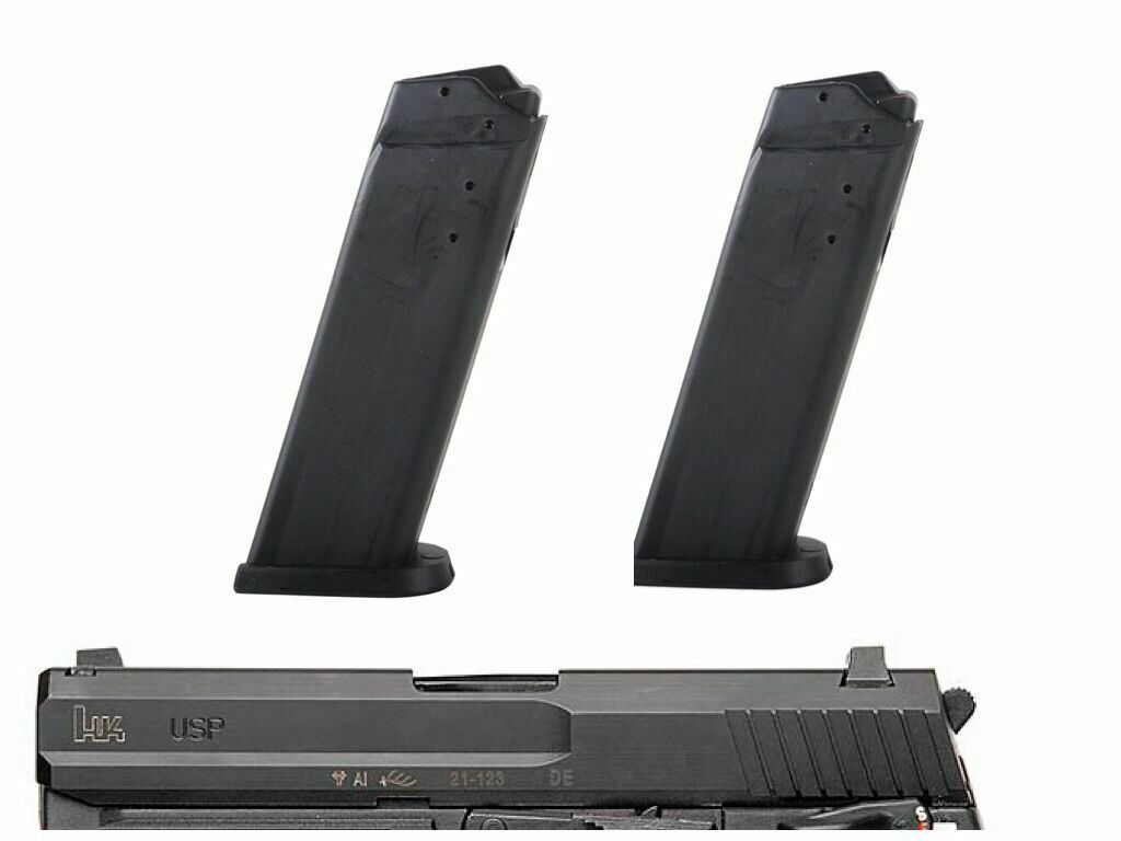 2-Pack HK USP 9 COMPACT 9mm / P2000 10 rd Magazine H&K Mag Heckler ...