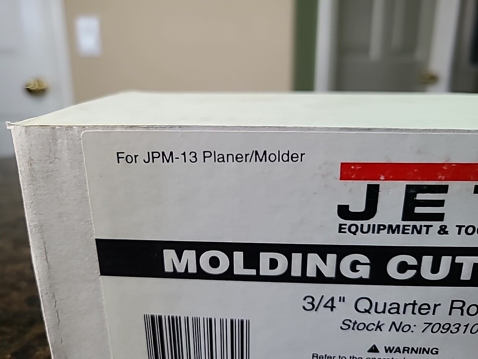 JET Tools 3/4'' QUARTER ROUND Molding Cutter Set For JPM-13 Planer ...