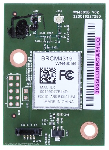 Vizio 305GLUSBGA51LO (WN4605B V02, 323C162272BD) Wi-Fi Module ...