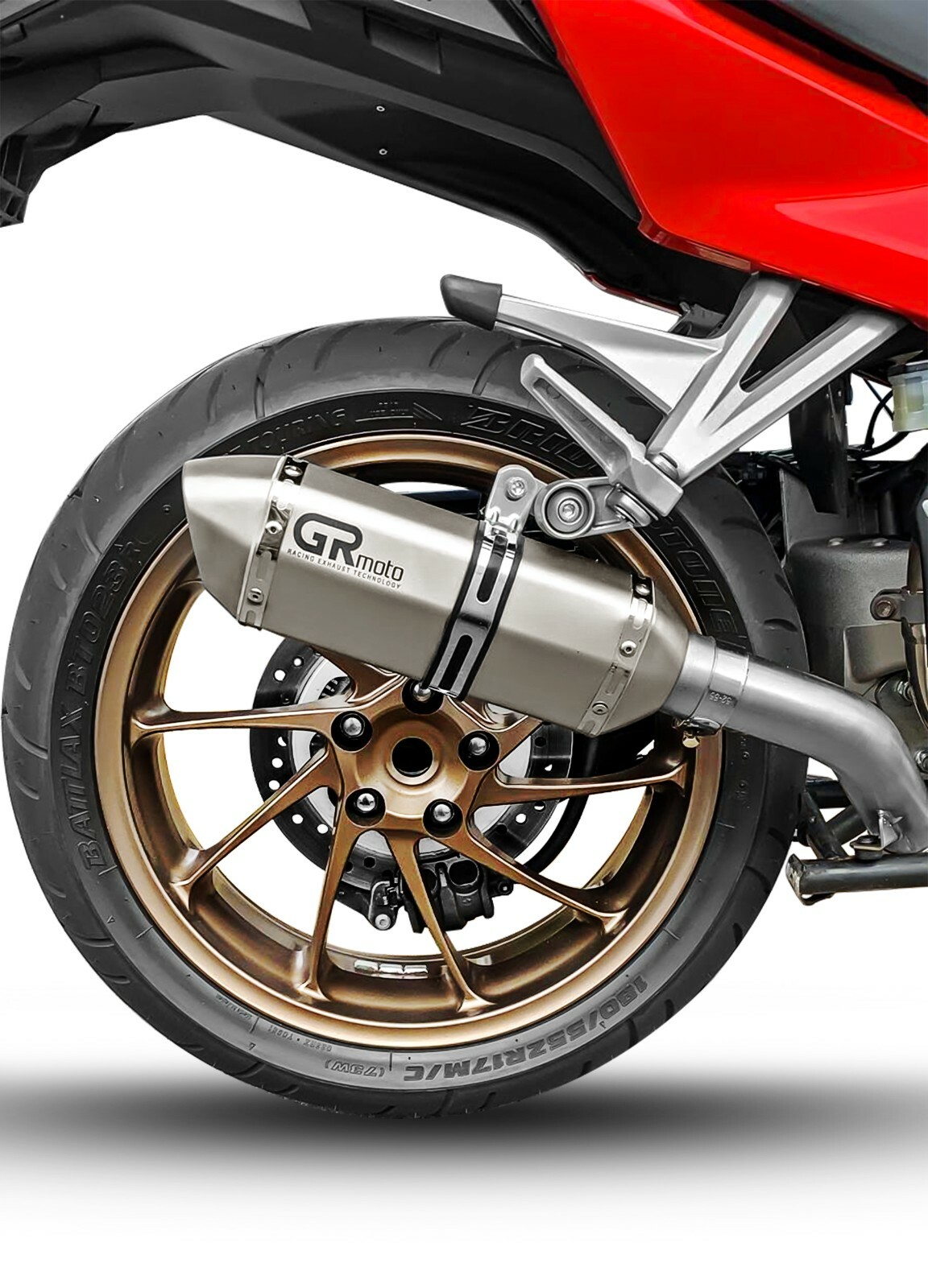 Exhaust for Honda VFR800 F 2014 - 2020 GRmoto Muffler Titanium | eBay